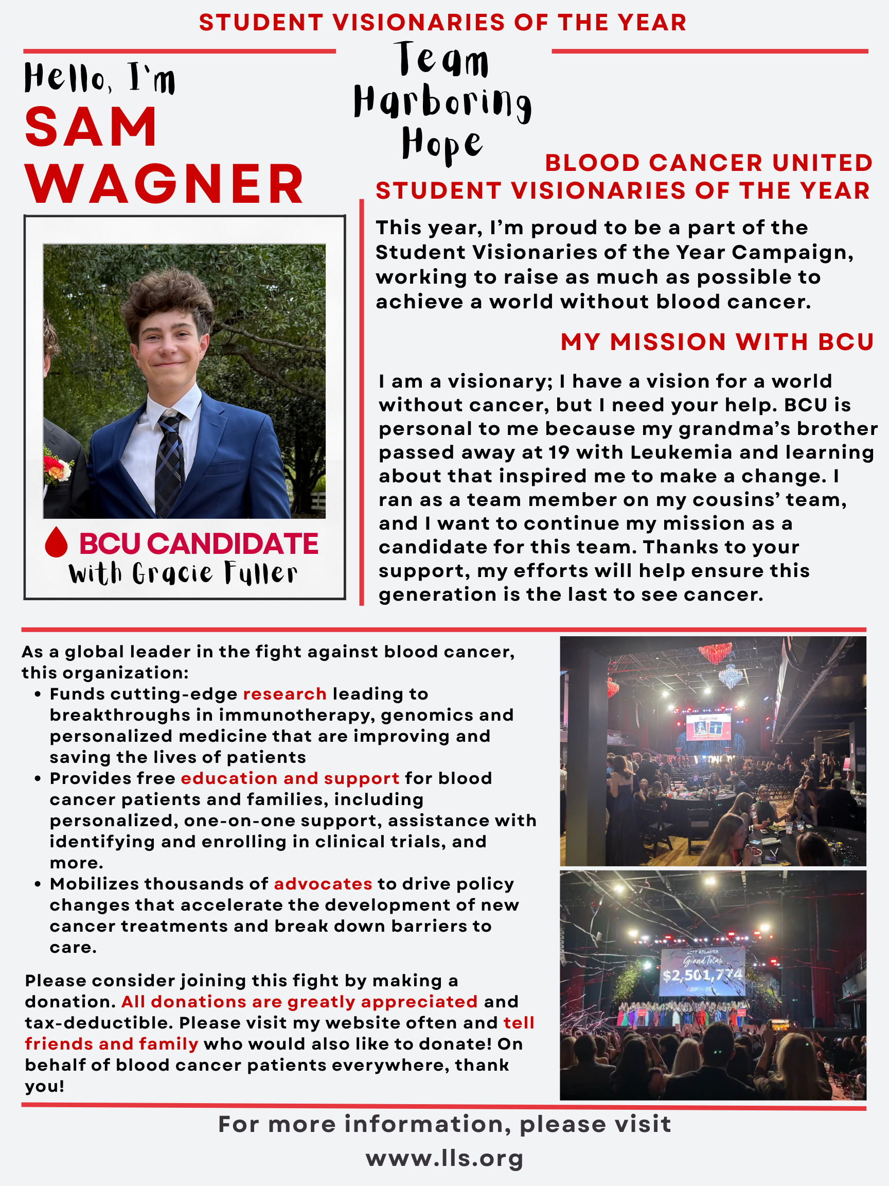 Sam's Student Visionaries of the Year Fundraiser